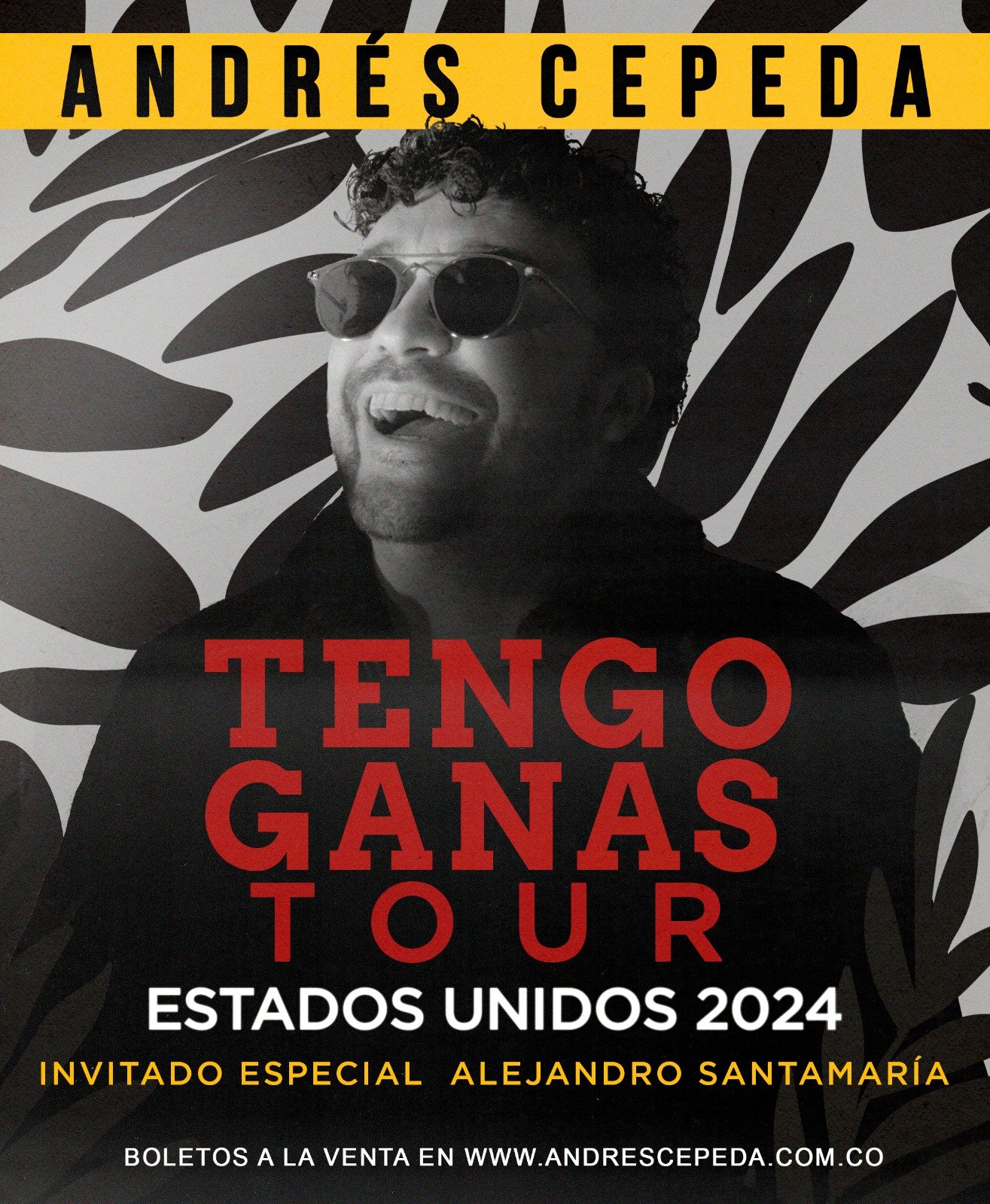 Andres Cepeda empieza su gira “Tengo Ganas Tour” por Estados Unidos y ...